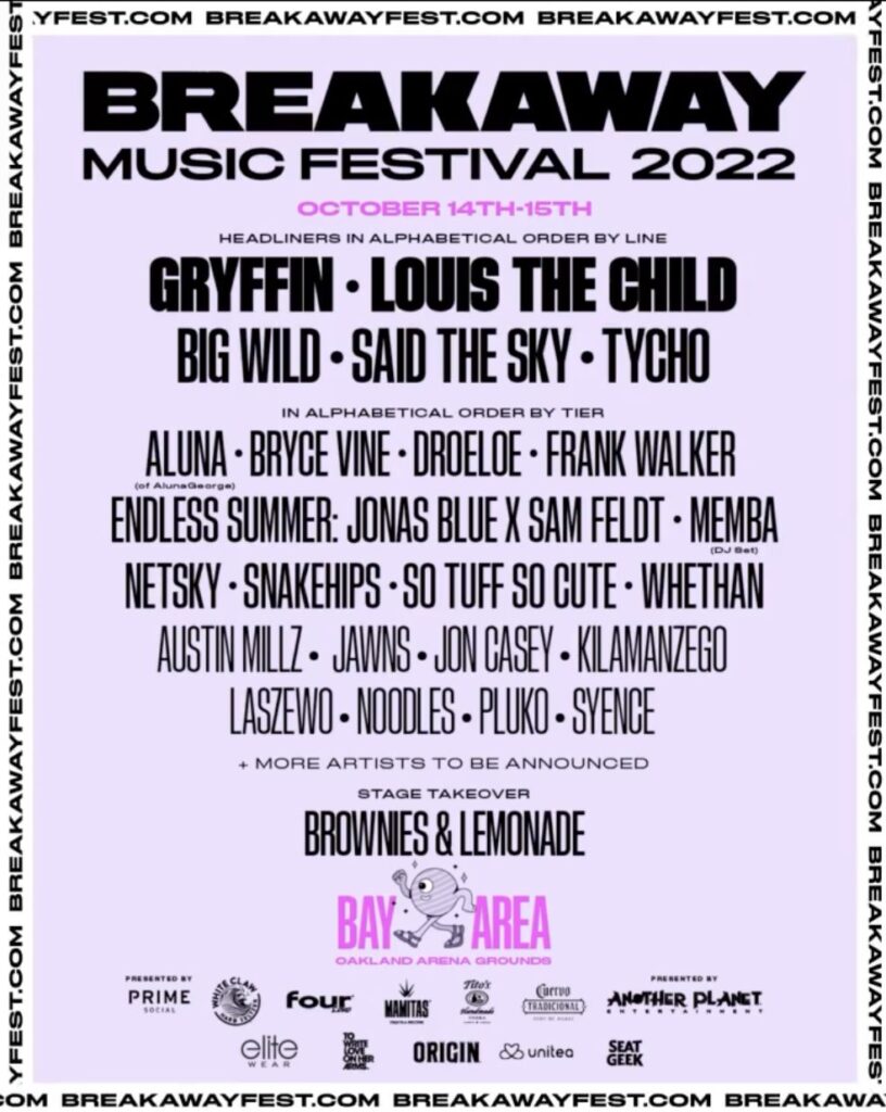 Breakaway Festival names the artists for Ohio and California • Music Daily